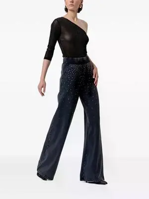 FRACOMINA Crystal-embellished Drawstring-waist Trousers