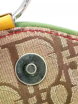 Dior 2010s Small Rasta Trotter Saddle Shoulder Bag - Neutrals