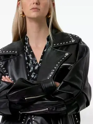 FRACOMINA Stud-embellished Biker Jacket