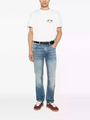 7 For All Mankind Faded Whiskered Jeans