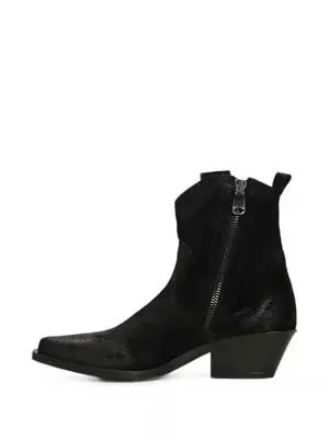 METISSE Texan Side-zip Ankle Boots