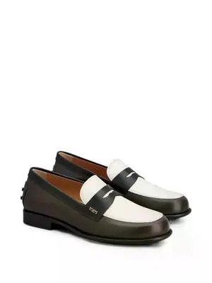TOD'S Logo-detail Penny Loafers