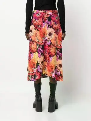 Stella McCartney Floral Print Midi Skirt