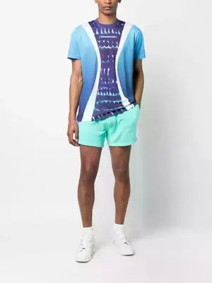 Dsquared2 Graphic-print Perforated T-shirt