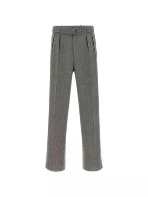 Tagliatore Herringbone-pattern Tailored Trousers - Grey