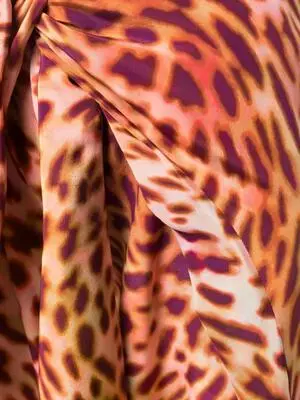 Stella McCartney Leopard-print Front Tied Trousers