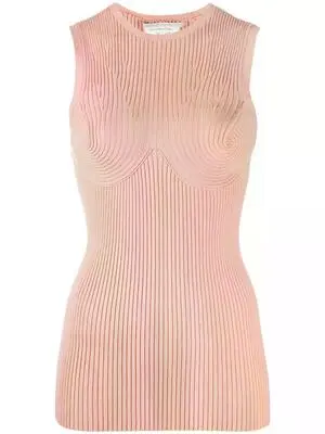 Stella McCartney Ribbed Vest Top - Pink