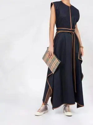 Stella McCartney Eloise Contrast-trim Maxi-dress