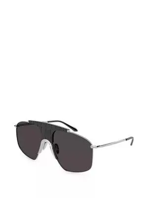 Alaïa Croc-effect Pilot-frame Sunglasses
