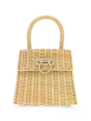 FERRAGAMO Magnetic-fastening Tote Bag - Neutrals