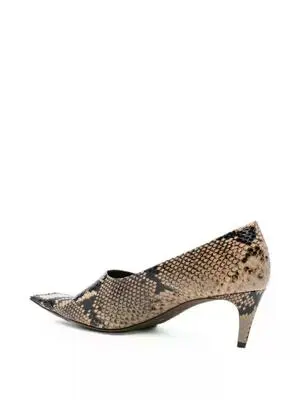 Khaite Marlene Snakeskin-effect Pumps