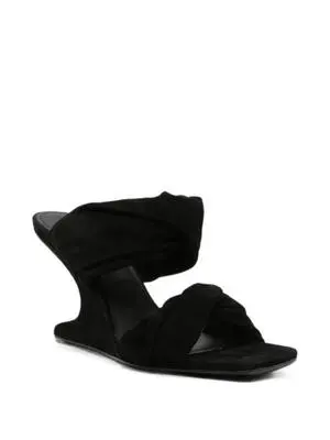 Rick Owens Cantilever Suede Sandals