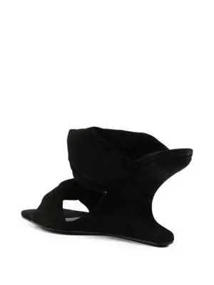 Rick Owens Cantilever Suede Sandals