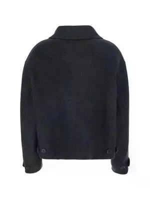 SEMICOUTURE Jeanie Zip-up Felted Jacket - Grey