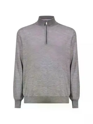 Brunello Cucinelli Half-zip Cashmere Sweater - Grey