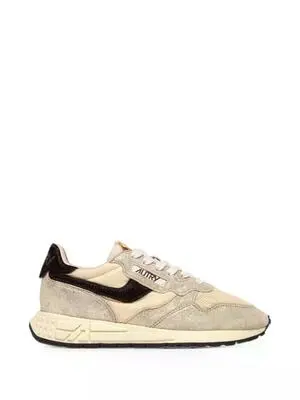 AUTRY Reelwind Pony-effect Suede-panelled Sneakers - Neutrals