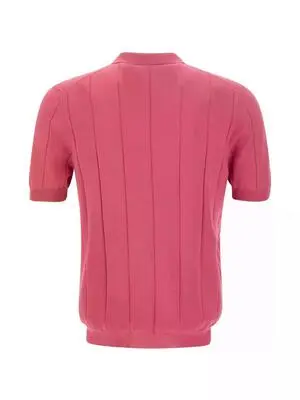GRAN SASSO Tennis M/m Skipper Ribbed-knit Polo Shirt
