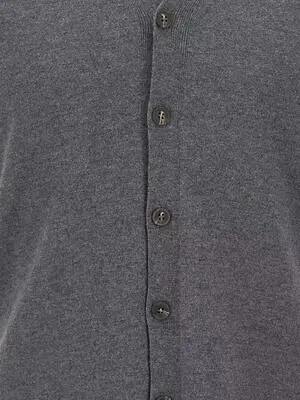 KANGRA Button-fastening Ribbed-trim Vest