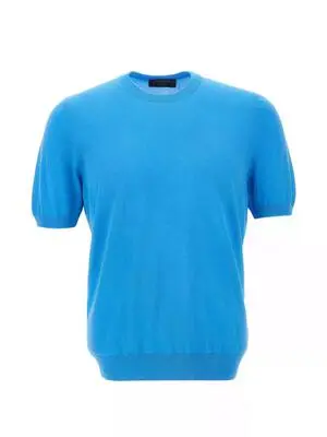 GRAN SASSO Short-sleeve Crew-neck T-shirt - Blue