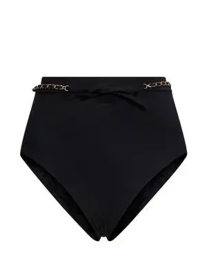 Zimmermann Roselight High-waist Bikini Bottom - Black