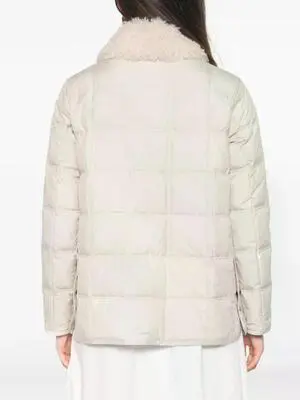 Moncler Shearling-collar Quilted Jacket