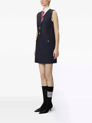 Thom Browne Hopsack Wool Mini Dress
