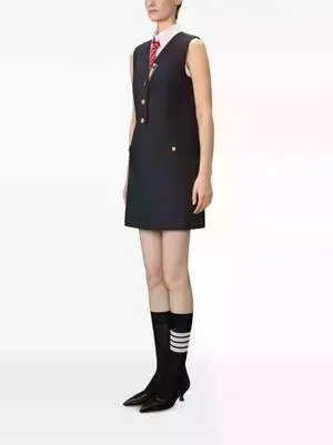 Thom Browne Hopsack Wool Mini Dress