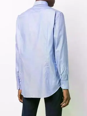 Etro Long-sleeved Embroidered Logo Shirt