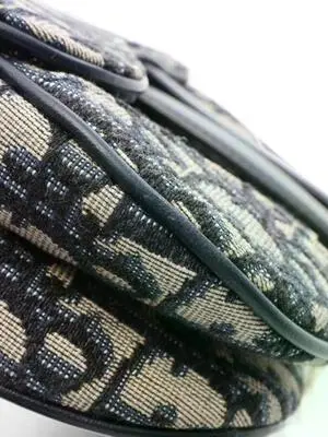 Dior Oblique Jacquard Saddle Shoulder Bag - Neutrals