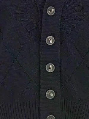 KANGRA Argyle-knit Cardigan