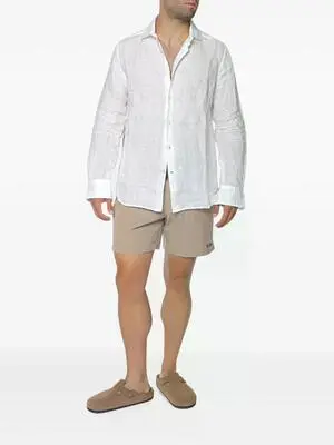 MC2 SAINT BARTH Comfort Logo-embroidered Drawstring Swim Shorts