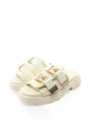 Bottega Veneta 2010s Flash Buckle Sandals - Neutrals