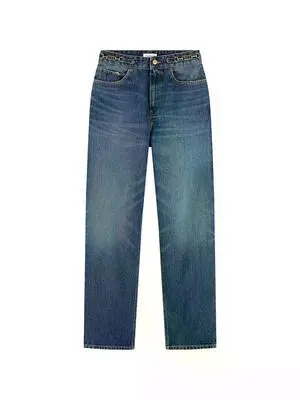 Tommy Hilfiger Chain-detail Whiskered Jeans - Blue