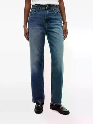 Tommy Hilfiger Chain-detail Whiskered Jeans