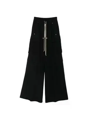 Rick Owens Cargobelas Cargo-pocket Palazzo Pants - Black