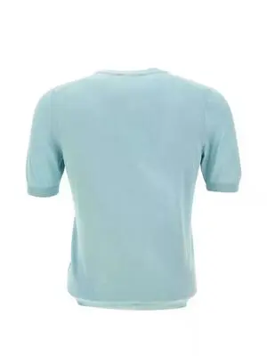 GRAN SASSO Crew-neck Short-sleeve Sweater