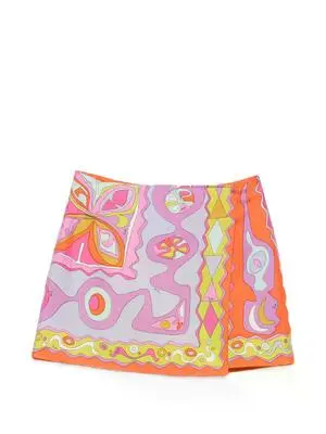 Emilio Pucci Iride-print Silk Mini Skirt - Pink