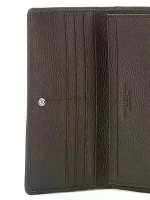 GIANNI CHIARINI Grain Pebbled Leather Wallet - Brown