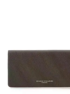 GIANNI CHIARINI Grain Pebbled Leather Wallet