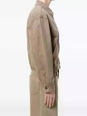 AGOLDE Elasticated-hem Denim Jacket