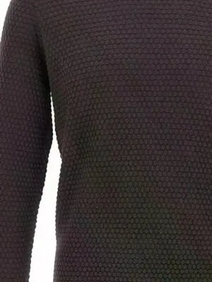 KANGRA Bubble-stitch Knit Sweater - Brown