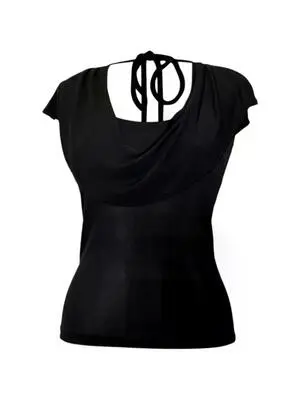 Dolce & Gabbana 2010-2020s Cowl-neck Open-back Blouse