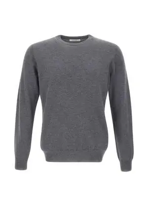 KANGRA Crew-neck Virgin-wool Sweater - Grey