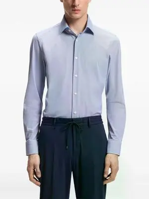 BOSS Geometric-print Slim-fit Shirt