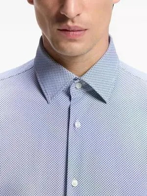 BOSS Geometric-print Slim-fit Shirt