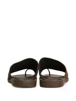 NICOLAS LAINAS Embellished Suede Sandals