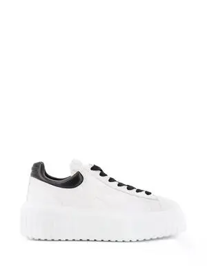 Hogan Platform Leather Sneakers - White