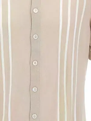 GRAN SASSO Stripe-detail Fine-knit Shirt