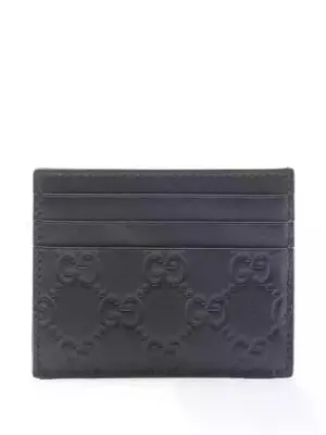 Gucci 2020s Gg Emblem Card Case - Black