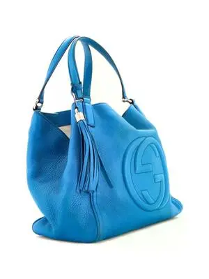 Gucci Soho Leather Medium Shoulder Bag - Blue